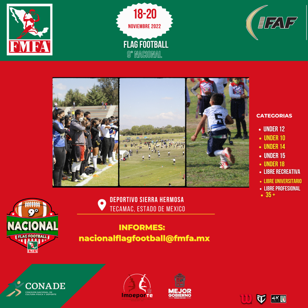 9° Nacional Flag Football Tecamac 2022 - FMFA